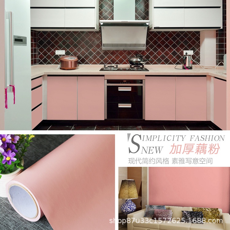Kitchen Cabinet Stickers Waterproof Oil Plaid Pattern Self-adhesive ...
