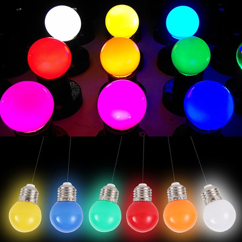 E27 Led Colorful Bulb LED Light Mutil Color Light Bulb White Green Blue ...