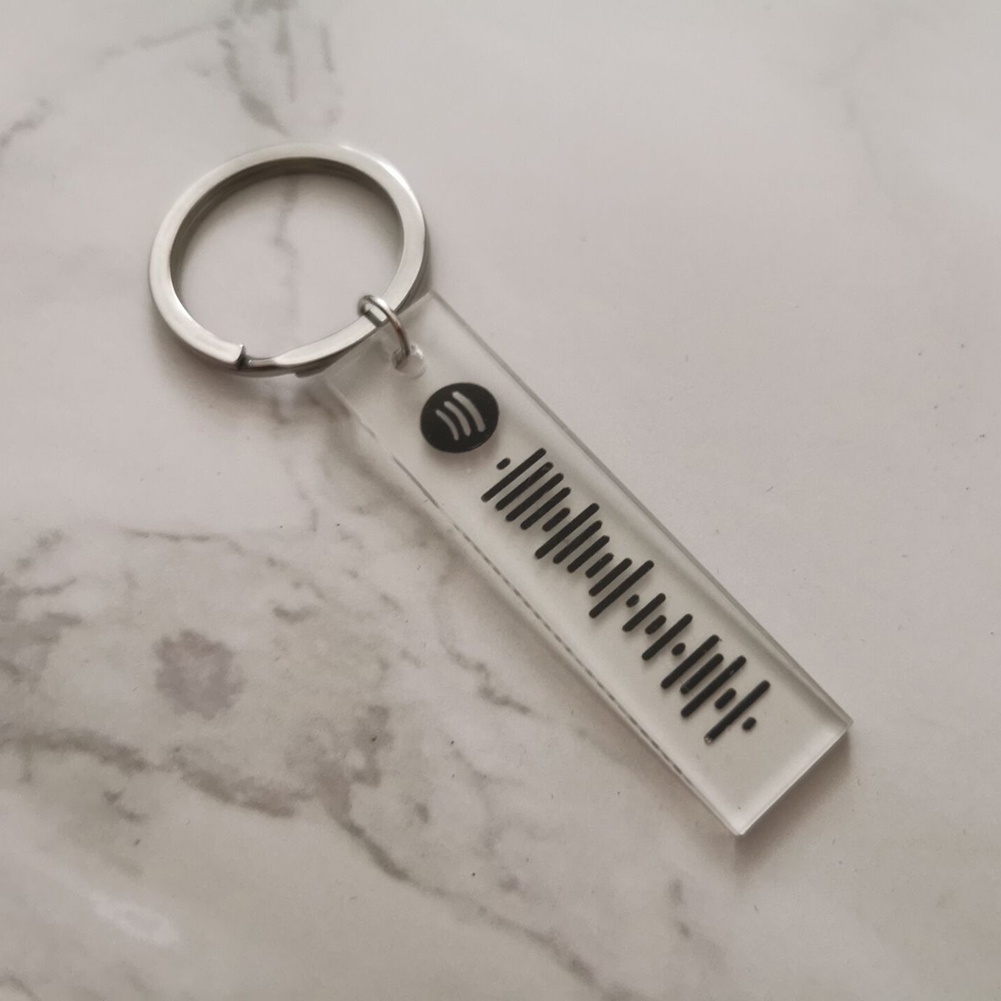 Custom Spotify Keychain with Picture,Custom Scannable Spotify Music ...