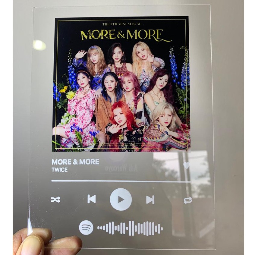 Wholesale] Spotify Acrylic Song Custom Album Art Size 15x20cm | Shopee ...