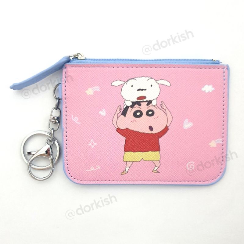 Crayon Shinchan Shin Chan Shiro 蜡笔小新 Ezlink Card Pass Holder Coin Purse Key Ring | Shopee Singapore