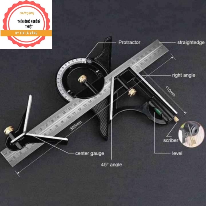 NIVO integrated multi-function square vise ruler (multi-purpose perpendicular ruler) | Shopee ...