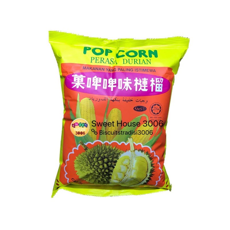 Childhood Snacks 70G Pop Corn Keropok Perasa Durian Jagung Makanan ...