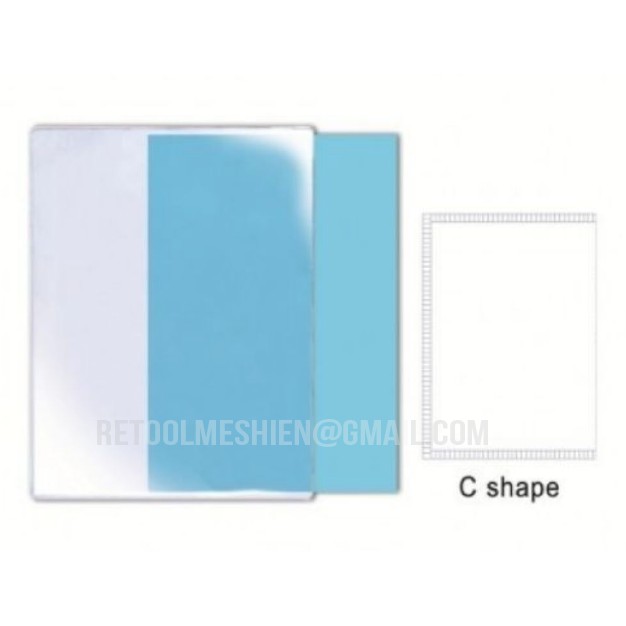 6pcs Super Thick Waterproof Clear A3/A4/F4 Soft File Holder L/U/C Shape ...