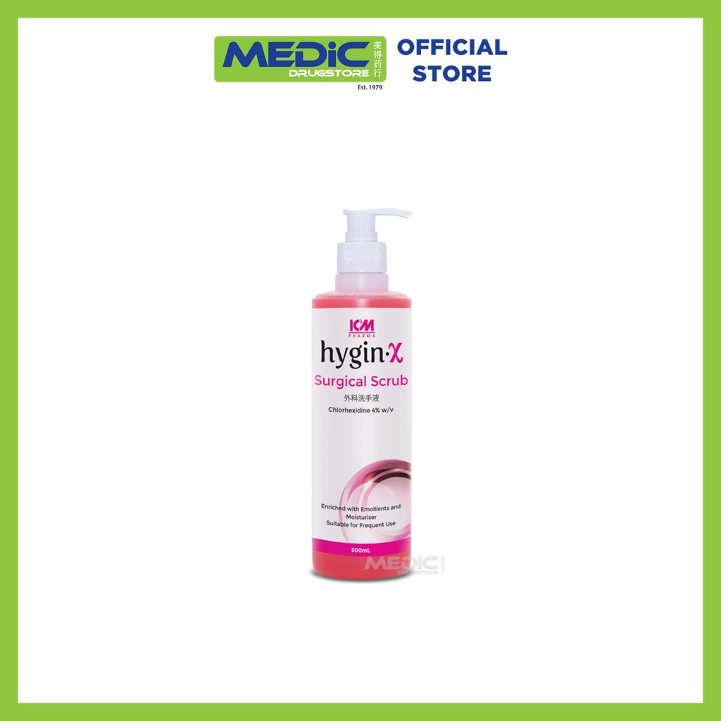 [Bundle of 3] ICM Pharma Hygin-X Surgical Scrub 500ml - By Medic ...