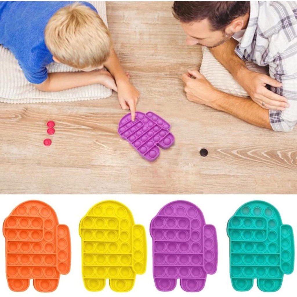 Push pop it fidget toy Among us children's toy Bubble Sensory toys ...
