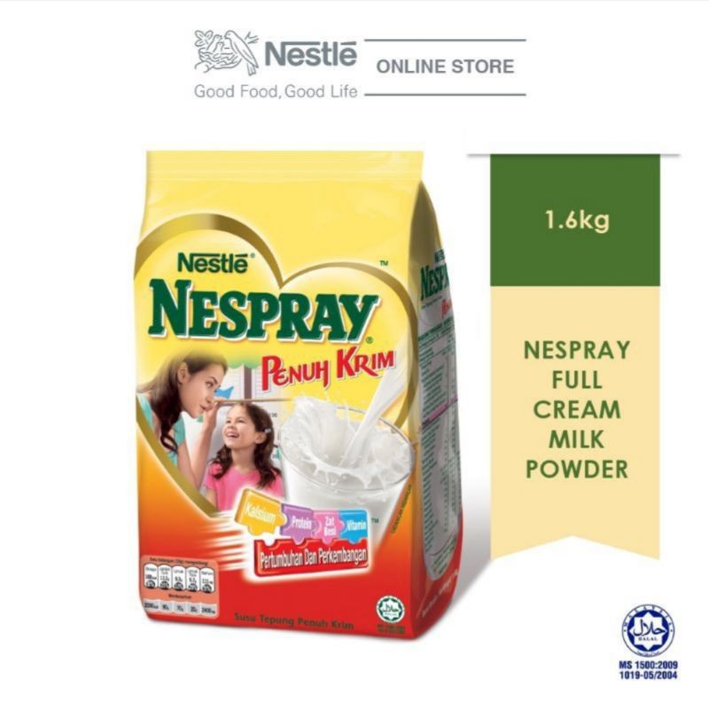 Nestle Nespray 1.6 kg full cream Malaysia | Shopee Singapore