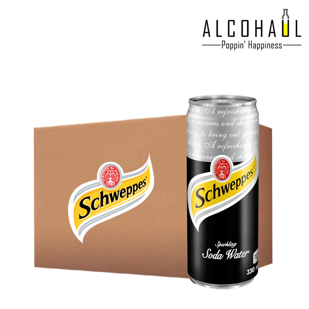 Schweppes Soda Water - CASE 24 X 330ml | Shopee Singapore