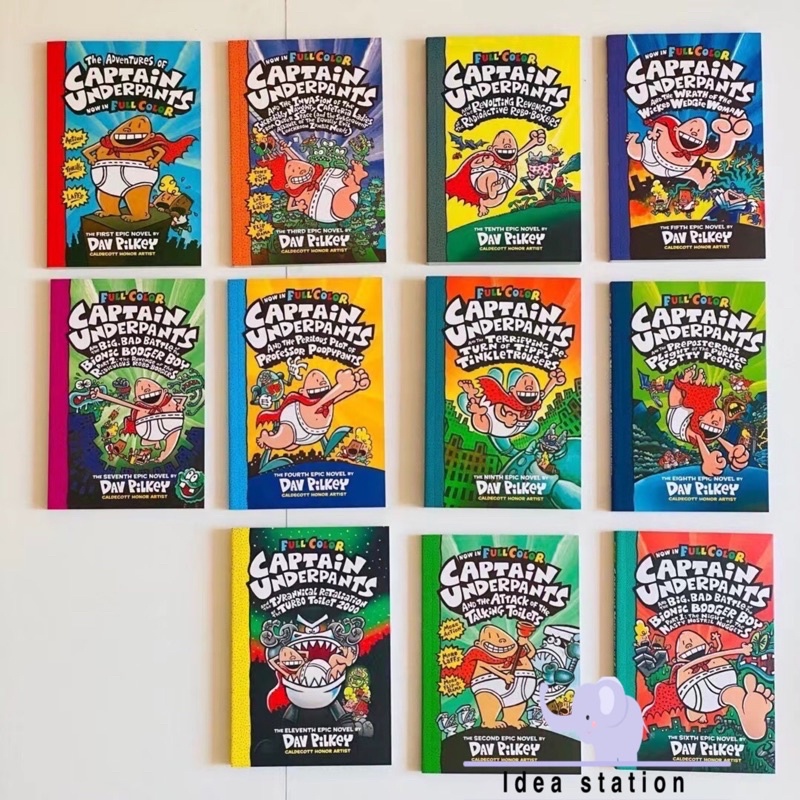 [SG Shipping] Captain Underpants in Full Color (12 Books) | Shopee ...