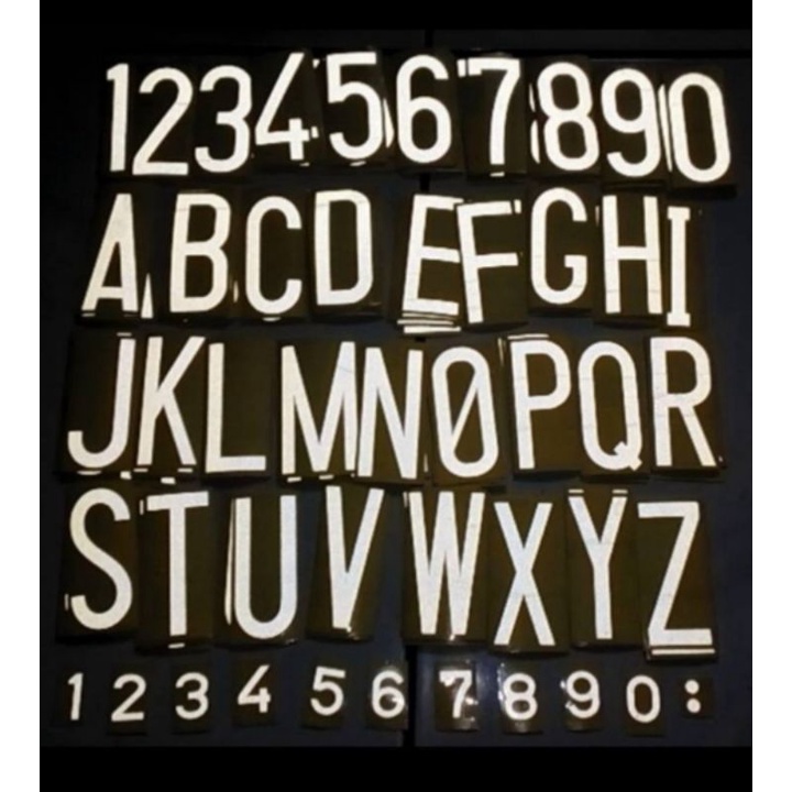 New Old Font Car Number Plate Stickers/Stickers Reflective/Solid Letter ...