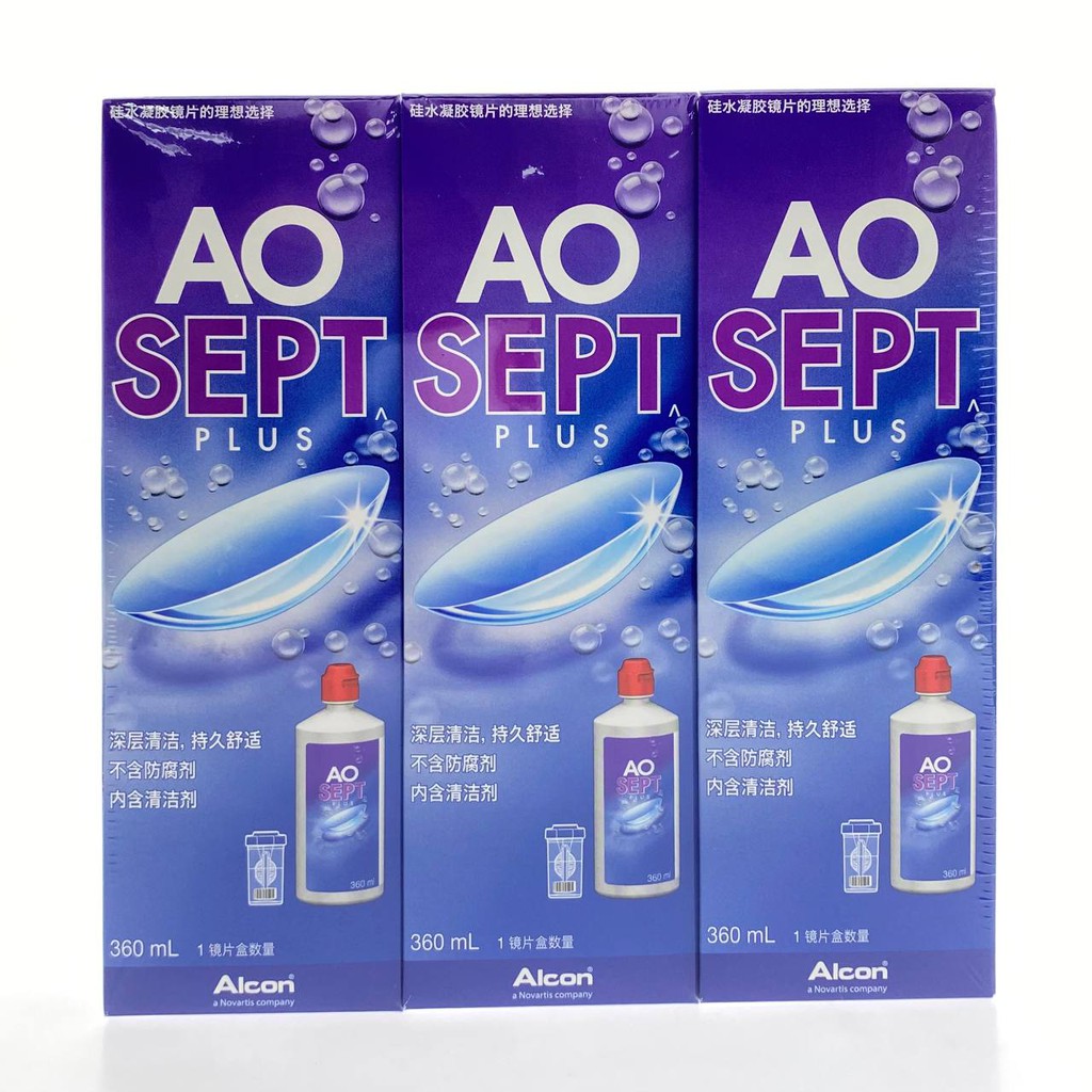AOSEPT PLUS SOLUTION (3 x 360ML) | Shopee Singapore