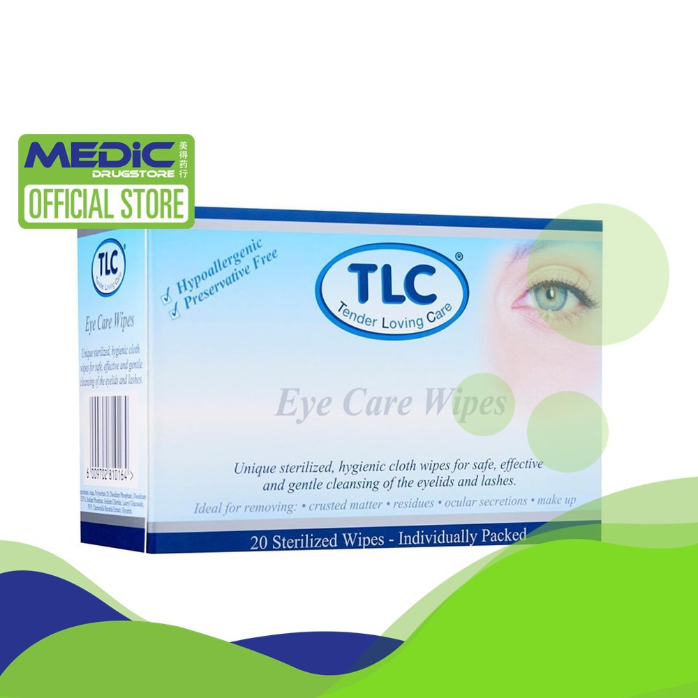 [Bundle of 3] TLC Eye Care Wipes 20S - By Medic Drugstore | Shopee ...
