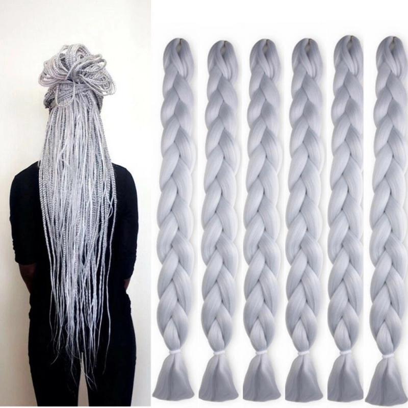 41 Inch Super Long Jumbo Braid Hair Pure Color Synthetic Braiding Hair ...