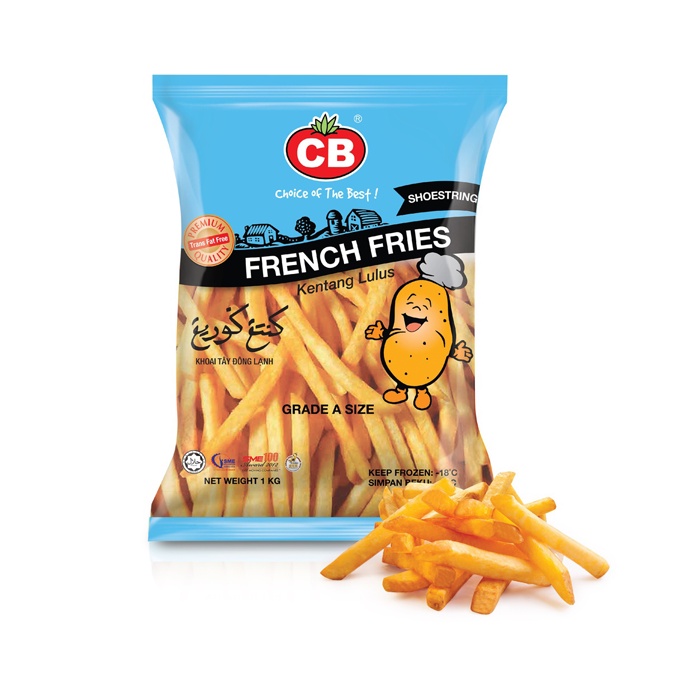 [ CB ] Halal - 1 Kg French Fries Shoestring / Air Flyer French Fries ...