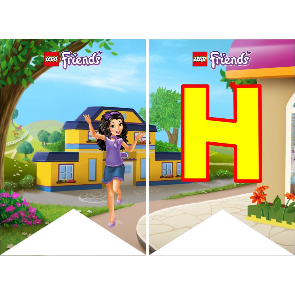 Bunting Banner - Lego and Friends - Happy Birthday | Shopee Singapore