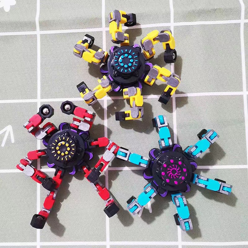 Spinner Robot Mechanical Spinner Transformation Robot Toy | Shopee ...