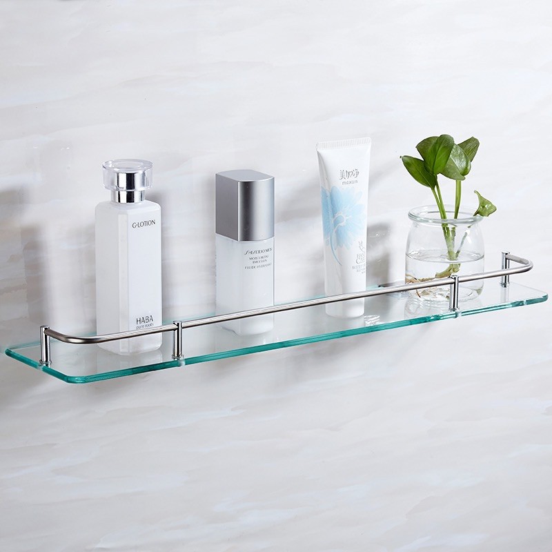 50CM CLEAR GLASS SHELF FOR BATHROOM | Shopee Singapore