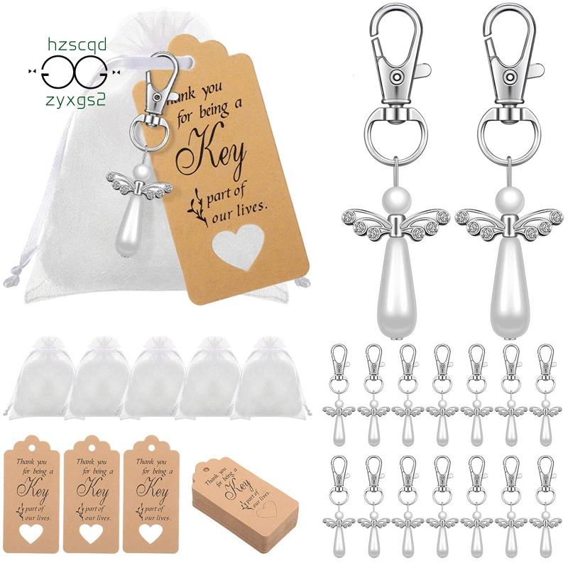 20Pcs Thank You Gift Angel Keychains Wedding Favors Guardian Angel for ...