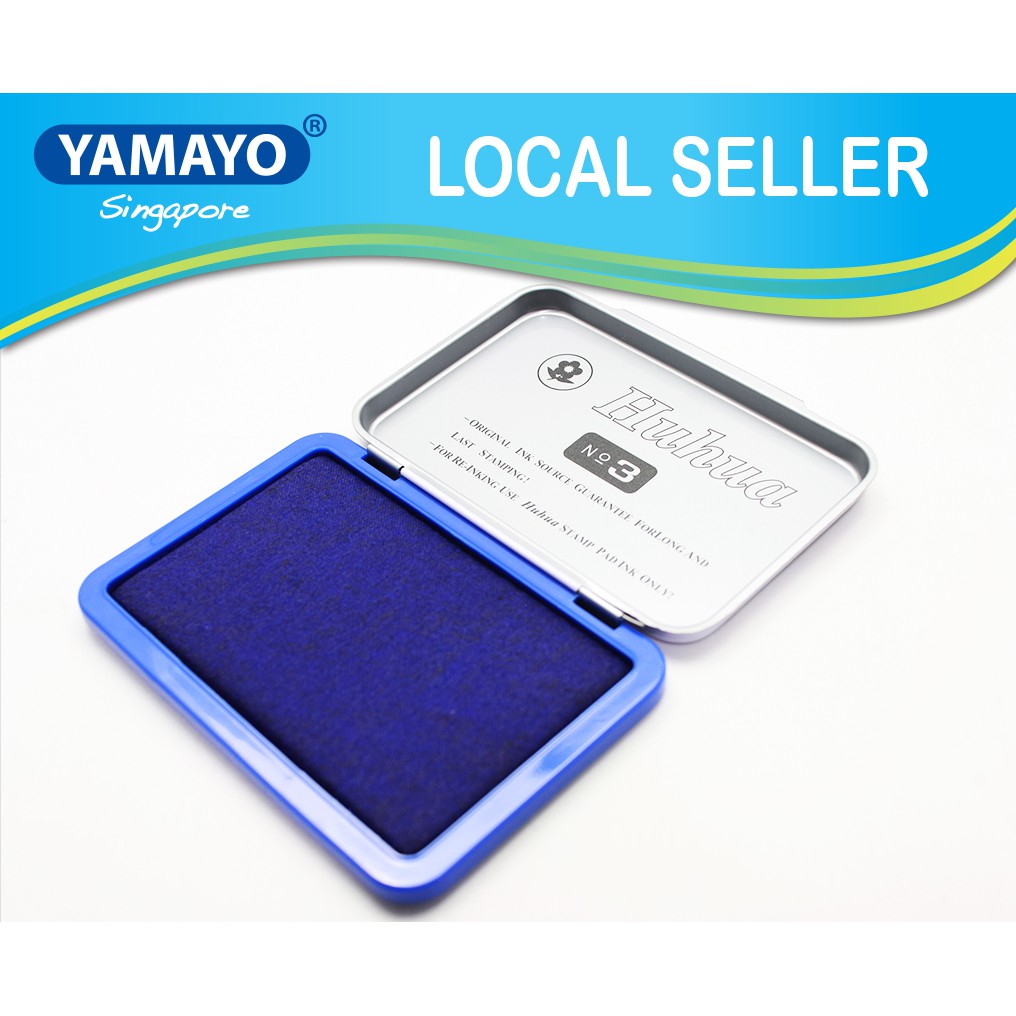 [1 FOR 1]STAMP PAD INK PAD || BLACK / BLUE || OFFICE STATIONERY LOCAL ...