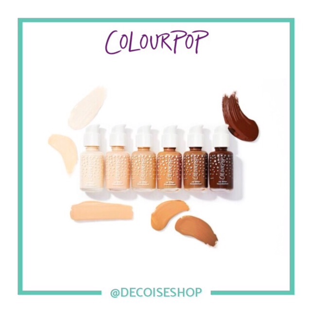 COLOURPOP Colorpop No Filter Matte Foundation (box gets stains ...