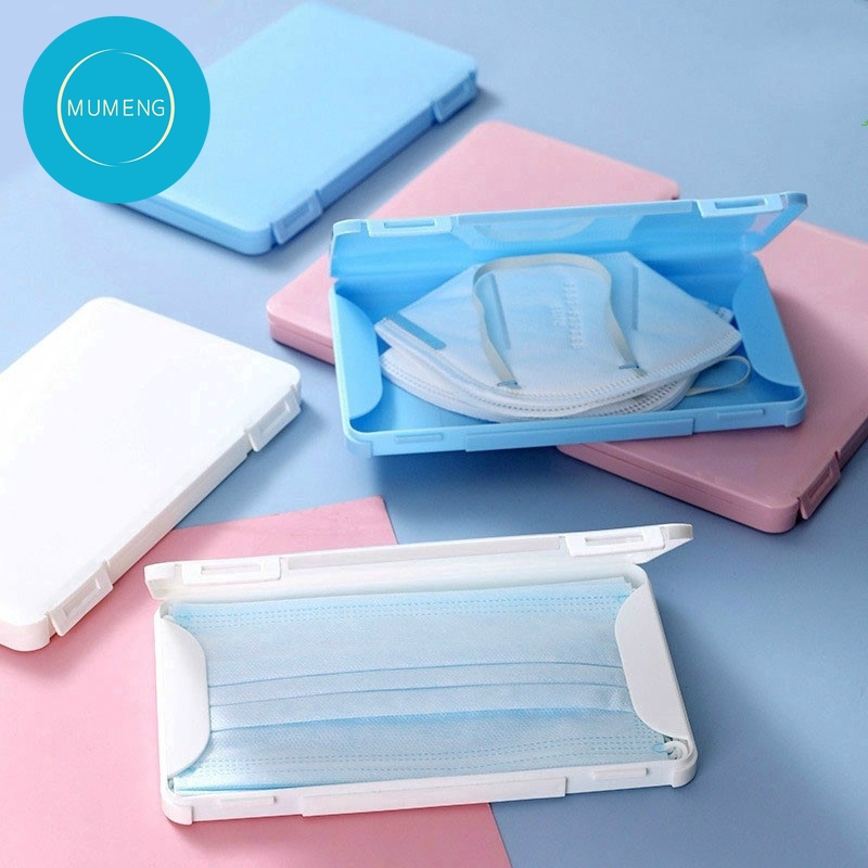 MUMENG Disposable Face Masker Container Protable Mask Storage Anti-dust ...