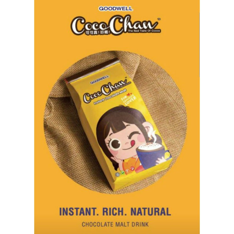 CocoChan 3-In-1 Chocolate Malt Drink 25g x 10 Sachets/1 bag | Shopee ...