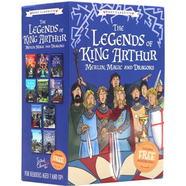The Legends of King Arthur - Merlin, Magic and Dragon (10 Books Set ...