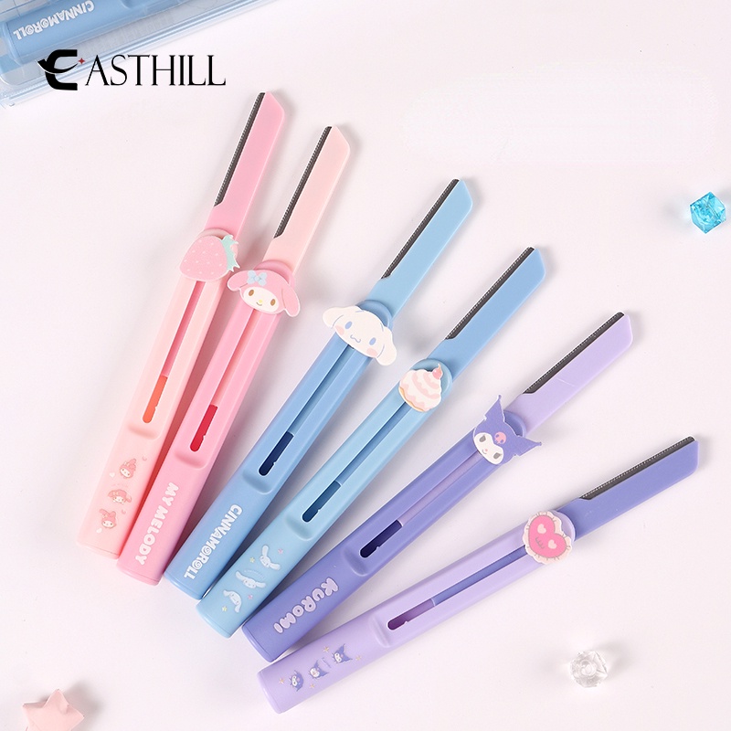 Easthill Anime Sanrioed Girl Heart Safe Eyebrow Shaving Knife Kawaii Cinnamoroll My Melody
