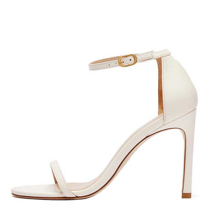 Closed heel Sandal/9 inch stiletto heel with thin straps to flatter ...