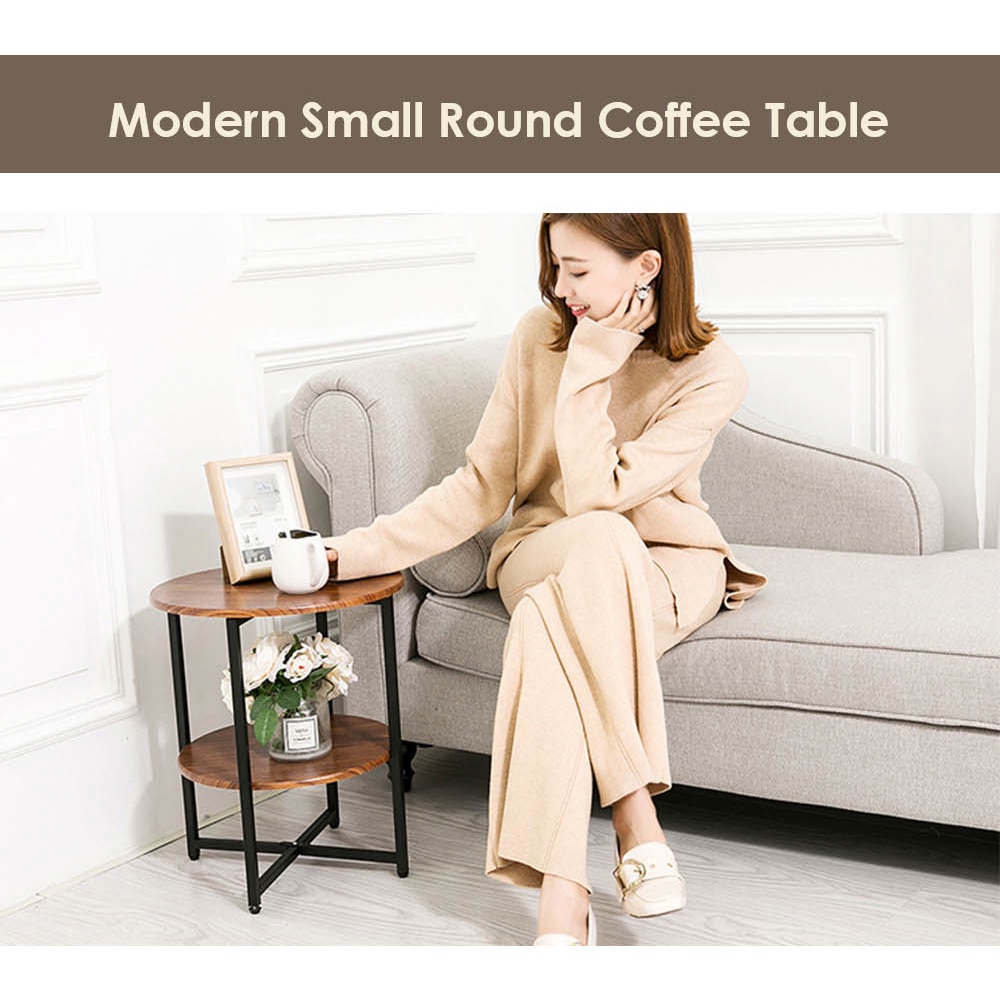 HP034 Modern Small Coffee Table Round Table Corner Several Sofa Side ...
