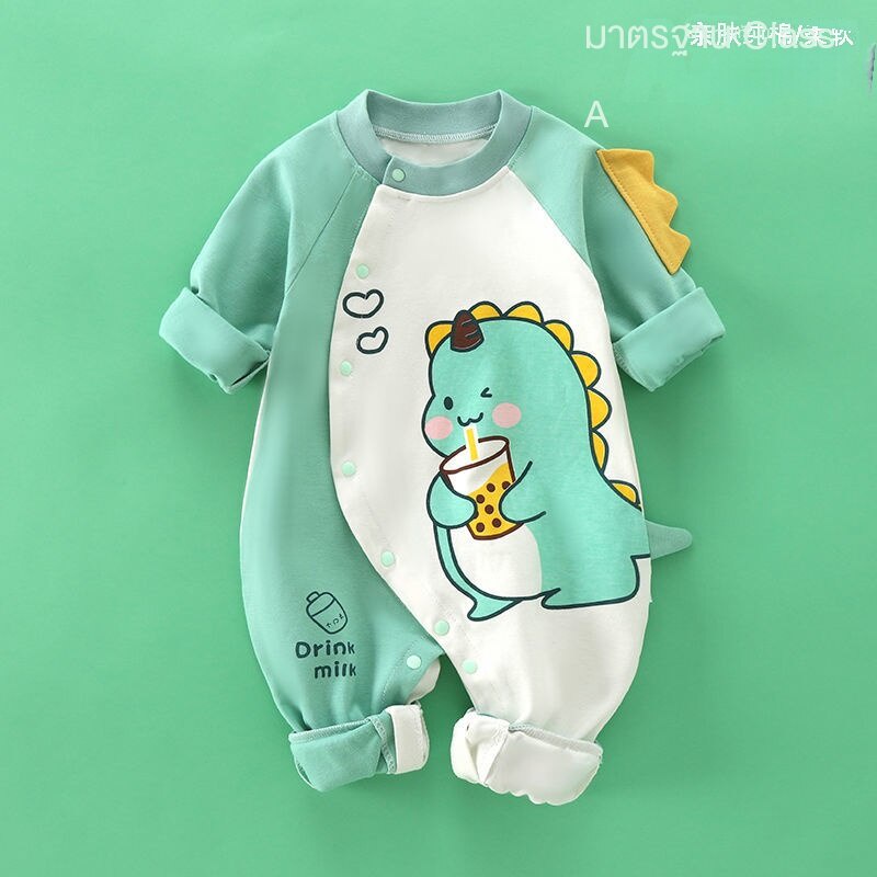 Baby Jumpsuit Spring Autumn Pure Cotton Newborn Cute Super Outing Clothes Male Female Fashion ...