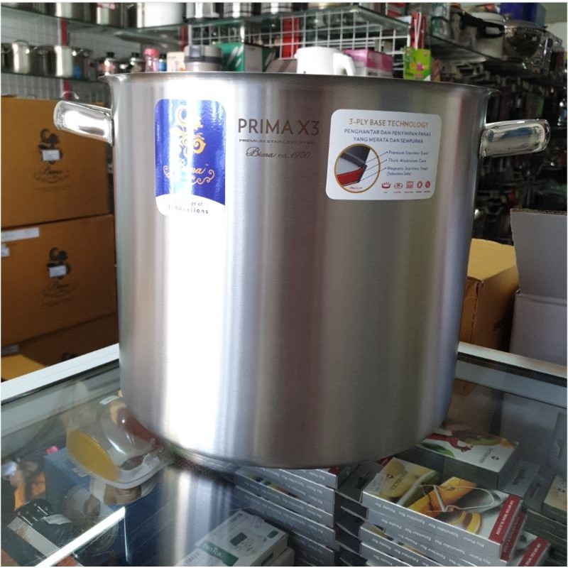 BP2300728B Panci Stock Pot Bima Prima X3 D28cm (Body Only) | Shopee ...