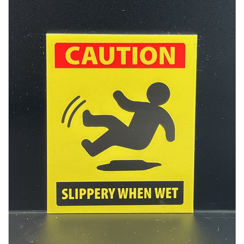 CAUTION Slippery When Wet Signage | Shopee Singapore