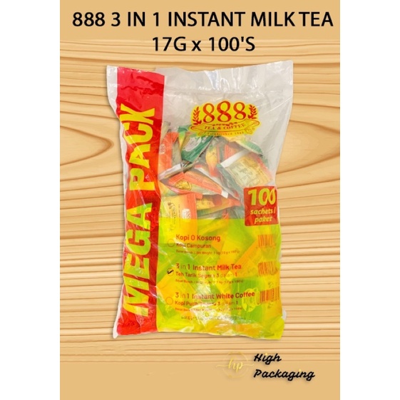 888 3 In 1 Instant Milk Tea Value Pack (17g x 100's) | Shopee Singapore