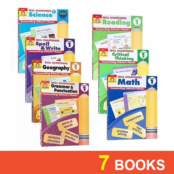 [SG Stock] Evan-moor Skill Sharpeners Grade 1 Set. Skill Pencil ...