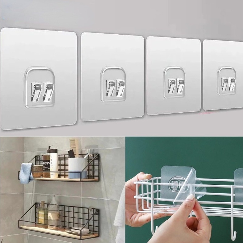 Multi-Purpose Wall Hook Self Adhesive Waterproof Wall-mounted Kitchen ...