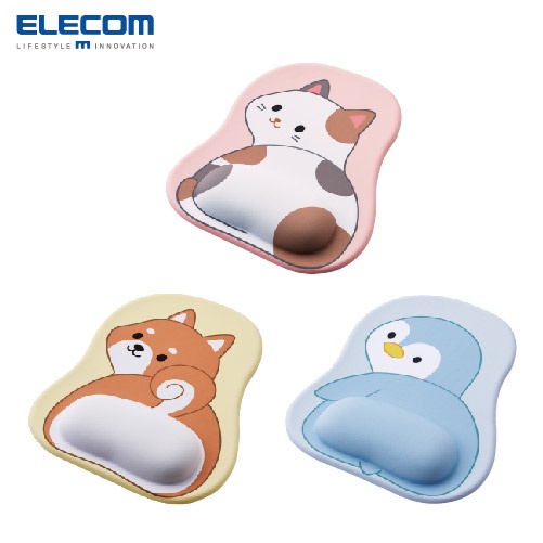 ELECOM Animal Mouse pad with Wrist Rest/ Cute Mouse pad/ Office/ Home/ MP-AN05 Series/ Ergonomic ...