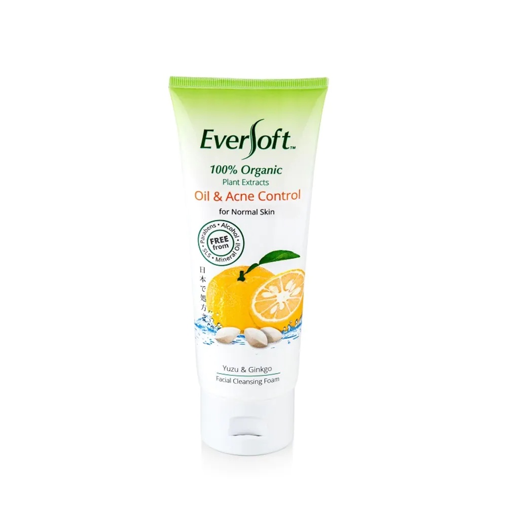 EVERSOFT Organic Yuzu & Ginkgo Facial Cleanser 100g | Shopee Singapore