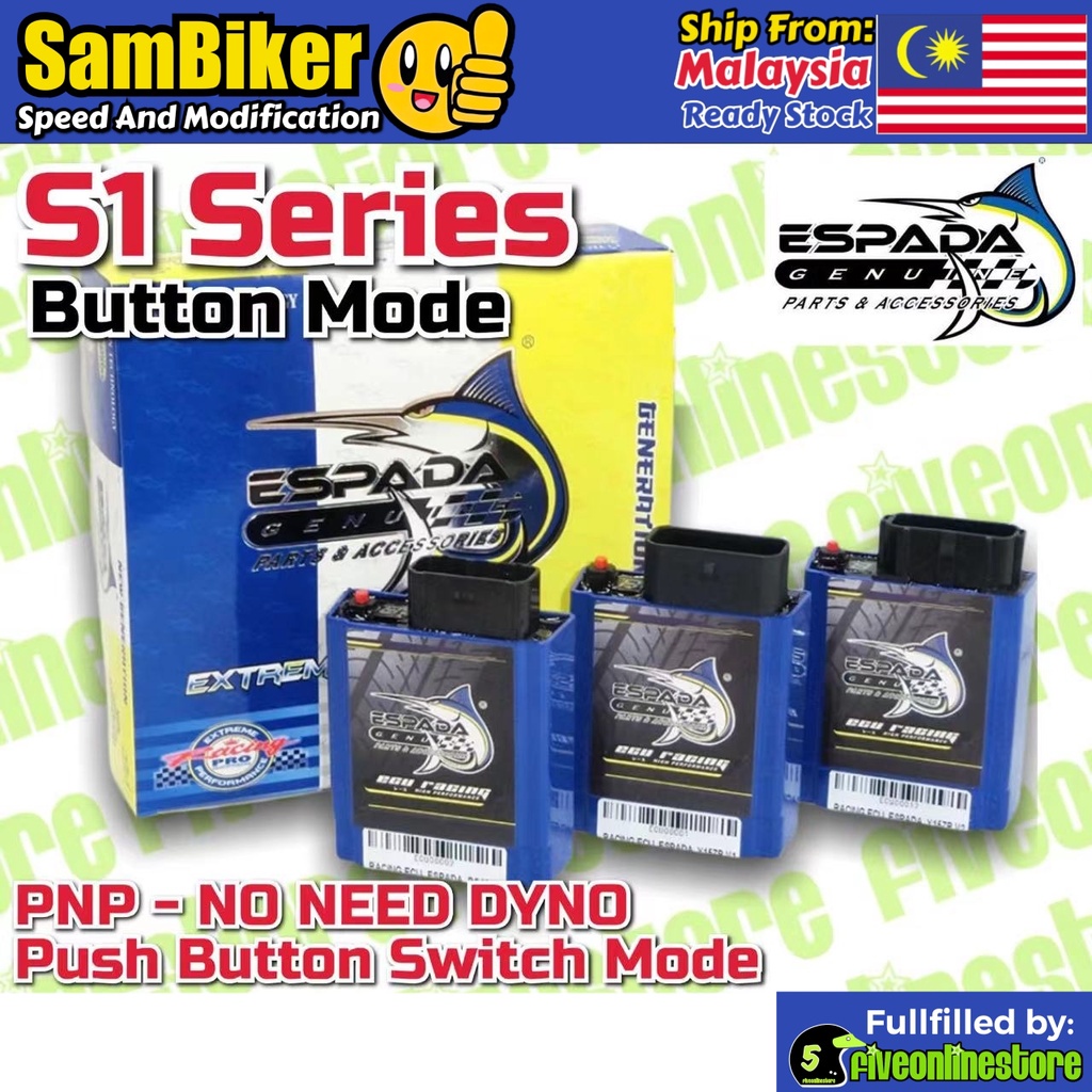 ESPADA S1 Series ECU CDI Racing Adjustable Yamaha Y15ZR V1 LC135 SRL115 ...