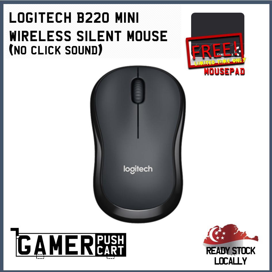 Logitech B220 Mini Wireless Silent Mouse (No Click Sound) | Shopee ...