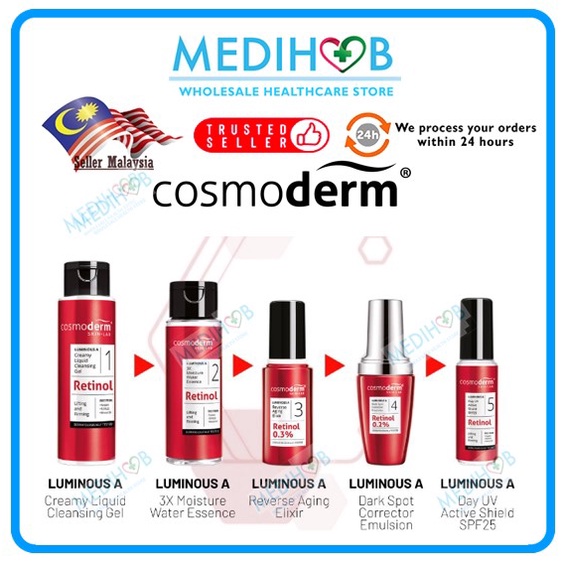COSMODERM Luminous A Series (Reverse Aging) (2026) | Shopee Singapore