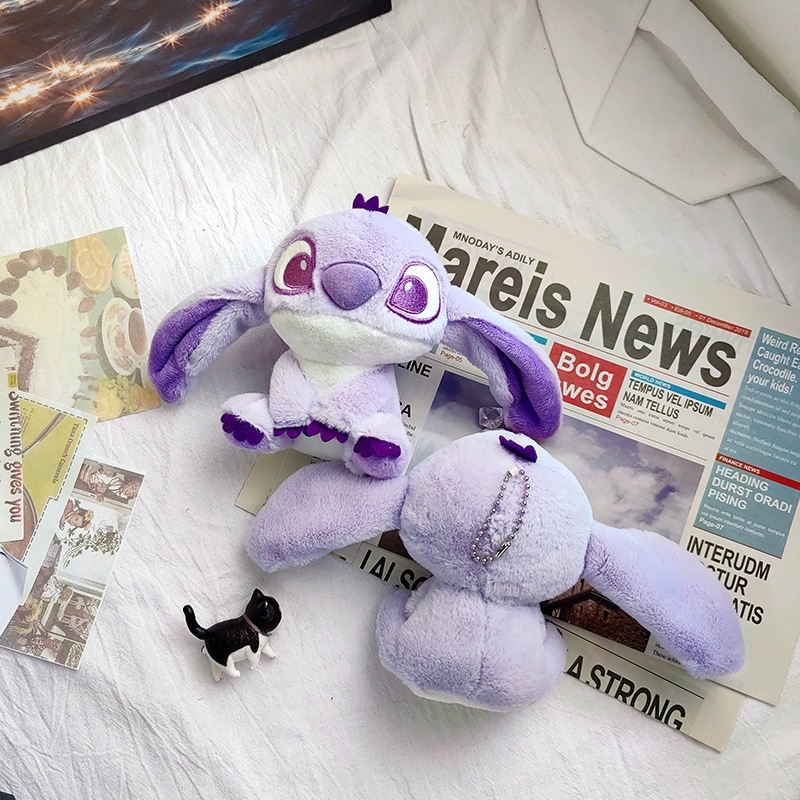 14cm Disney Lilo & Stitch Pendant Purple Stitch Plush Plushie Valentine ...