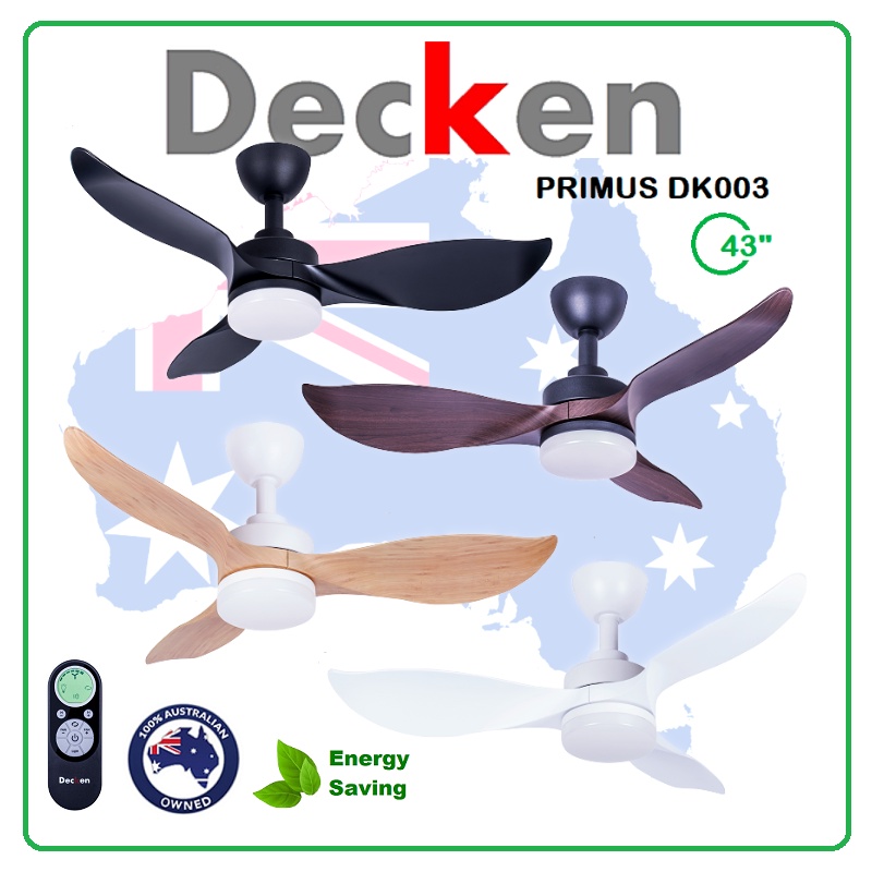 DECKEN PRIMUS DK 003 - 43" / 52" CEILING FAN (38MM ROD) | Shopee Singapore