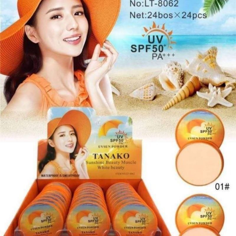 Tanako UV Sun Compact Powder Spf50+/Pa+++( Waterproof) | Shopee Singapore