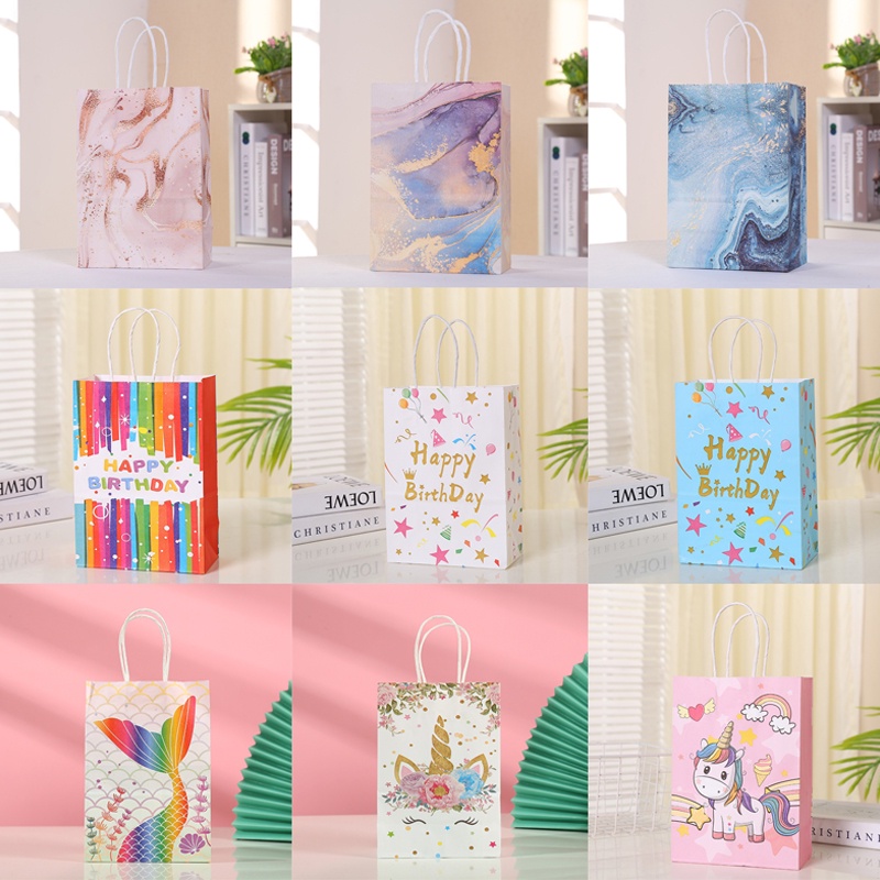Paper Bag Gift Bag Birthday Party Goodie Bag Paper Bags for Gift ...