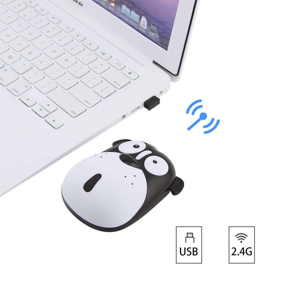 【Today Shipping】2.4Gzh Wireless Mouse Lovely Dog Rechargeable Silent ...