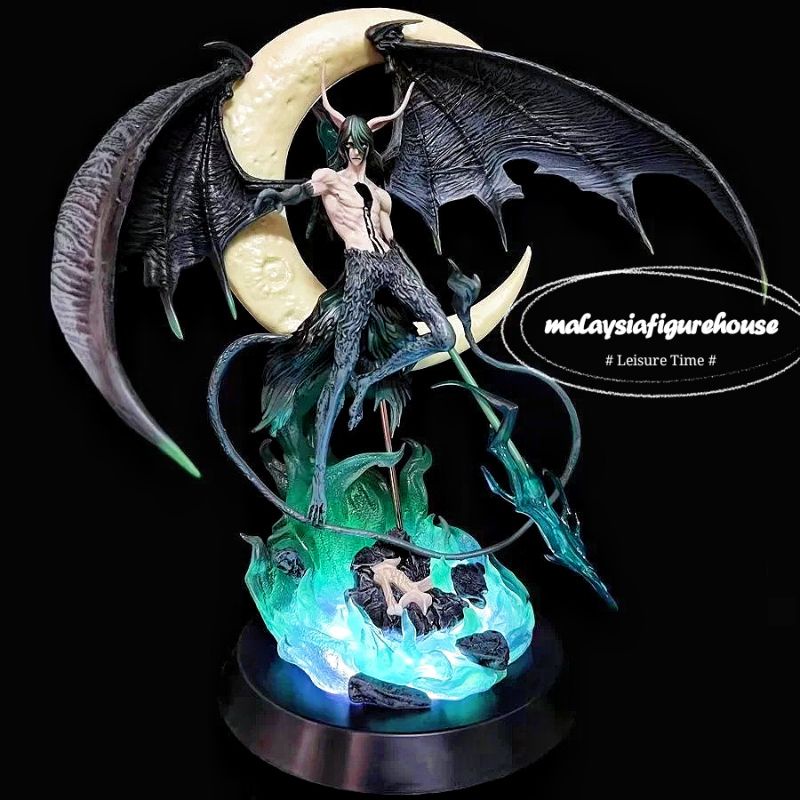 40CM BLEACH ANIME ULQUIORRA CIFER 4TH ESPADA LIGHT UP COPY RESIN GK ...