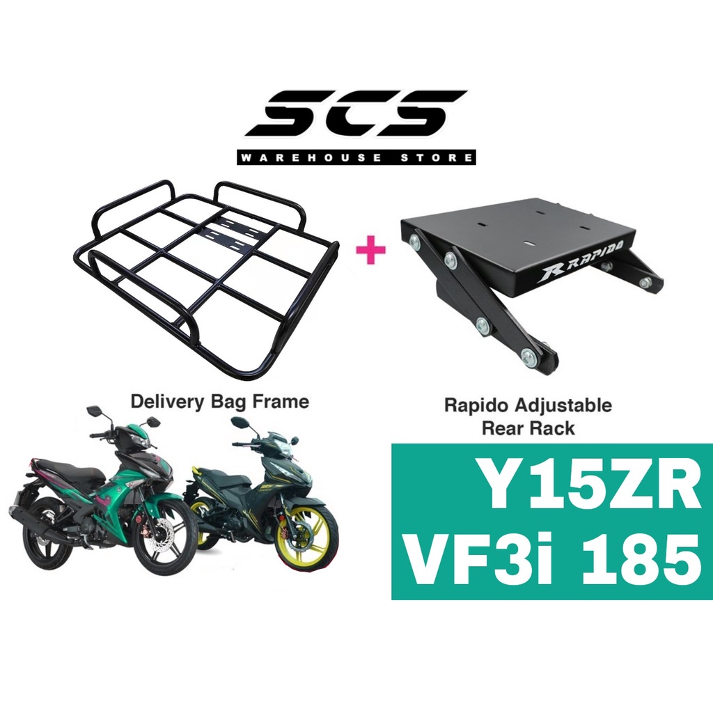Tapak Monorack Rapido Y15ZR Y15 VF3i SYM 185 Food Delivery Bag Bracket ...