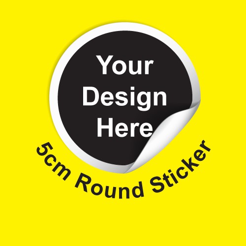 Customised Round STICKER [5CM] | Shopee Singapore