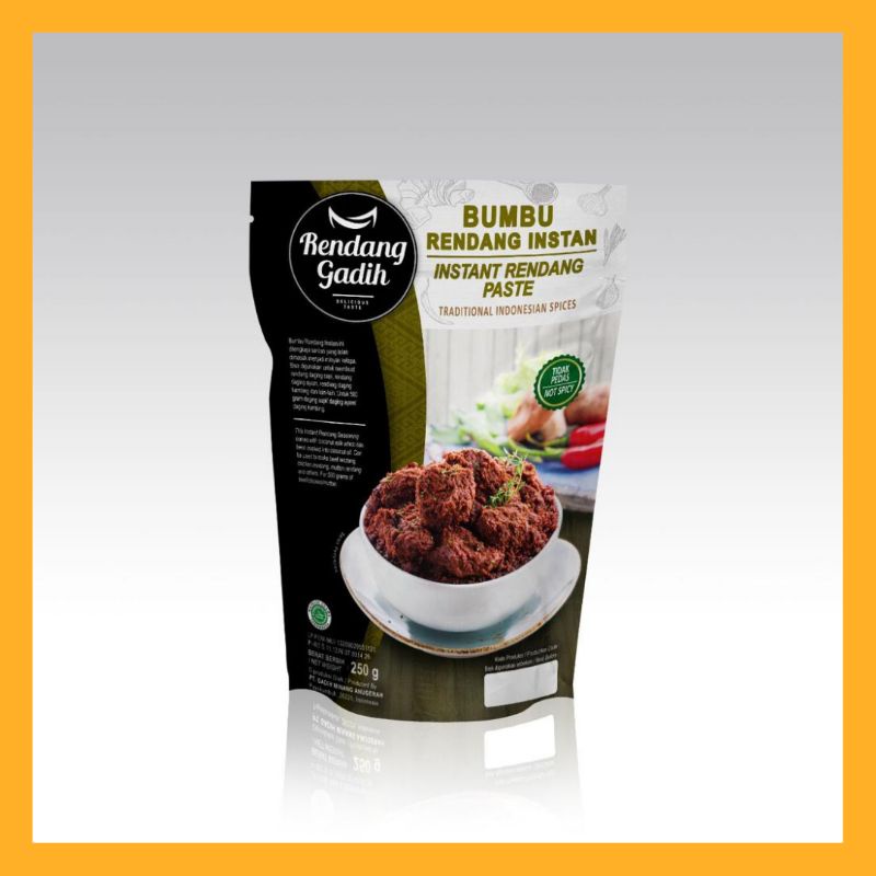 Instant Rendang Seasoning Original Rendang Gadih Minang Padang Cuisine ...
